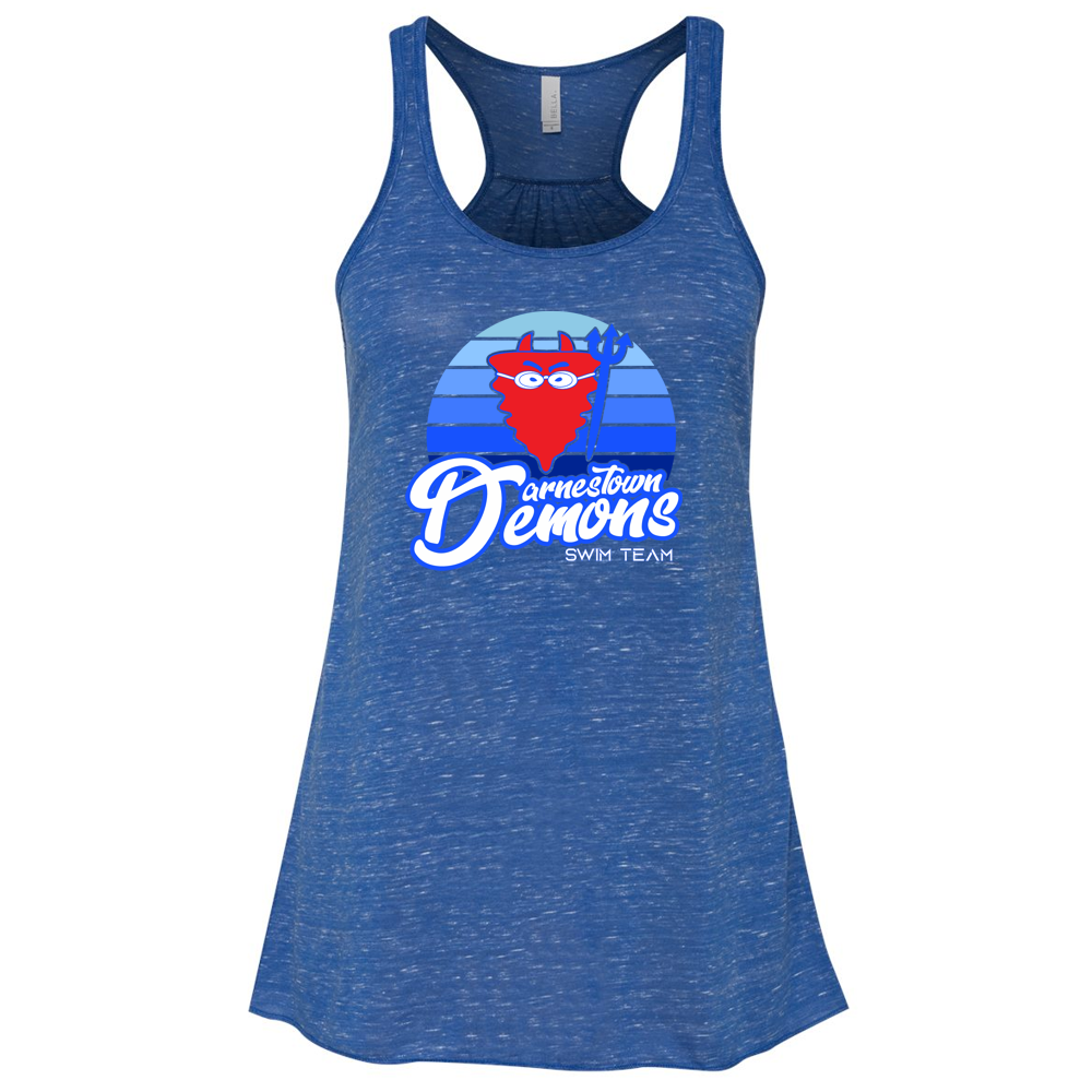 Darnestown Swim Team | Sunset Logo | Flowy Tank Top - Darnestown Demons ...